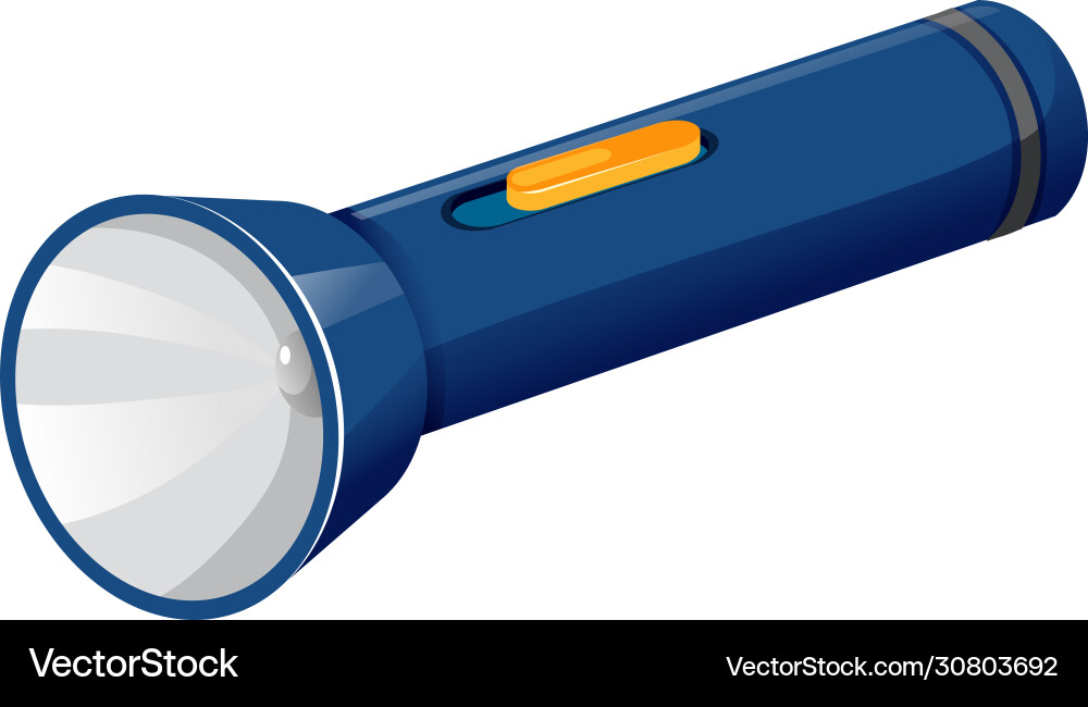Torchlight in blue color – Royalty-Free Vector | VectorStock