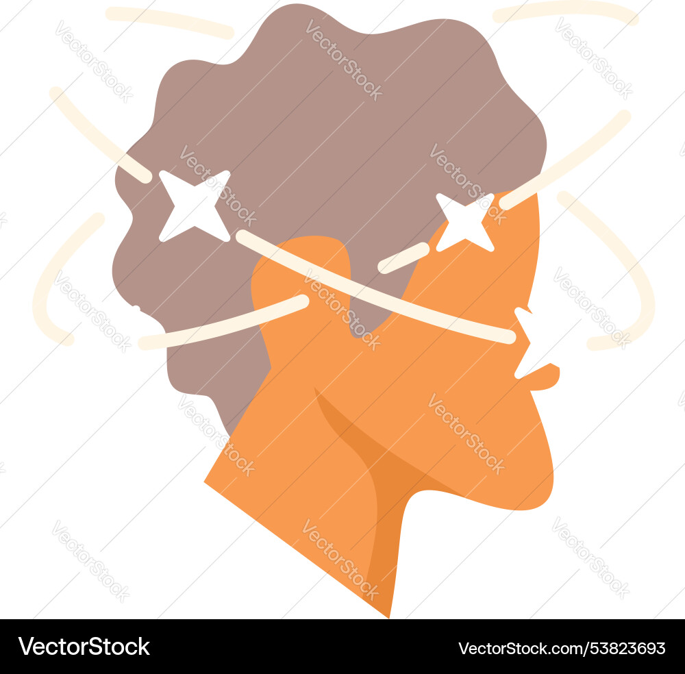 Cartoon of a man feeling dizzy Royalty Free Vector Image