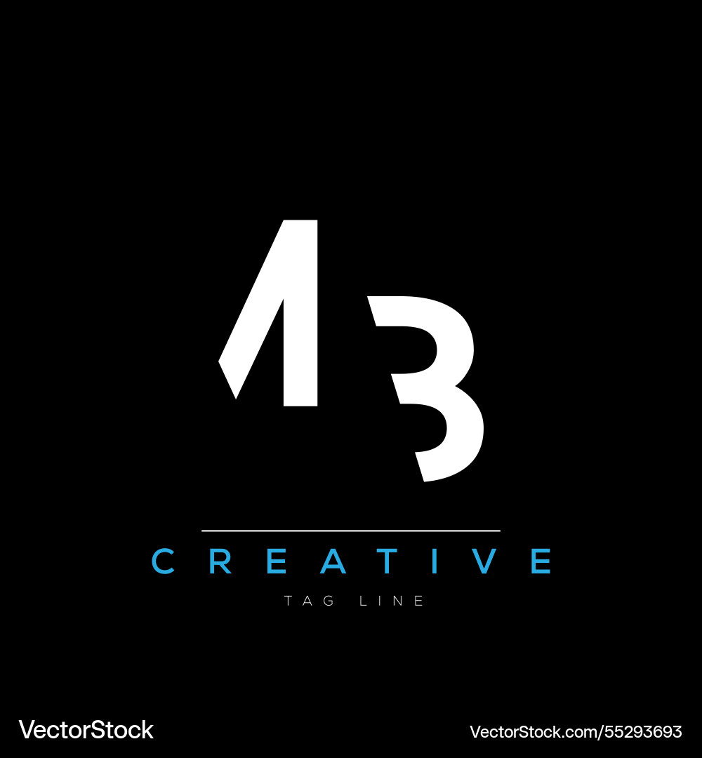 Mb creative monogram logo Royalty Free Vector Image