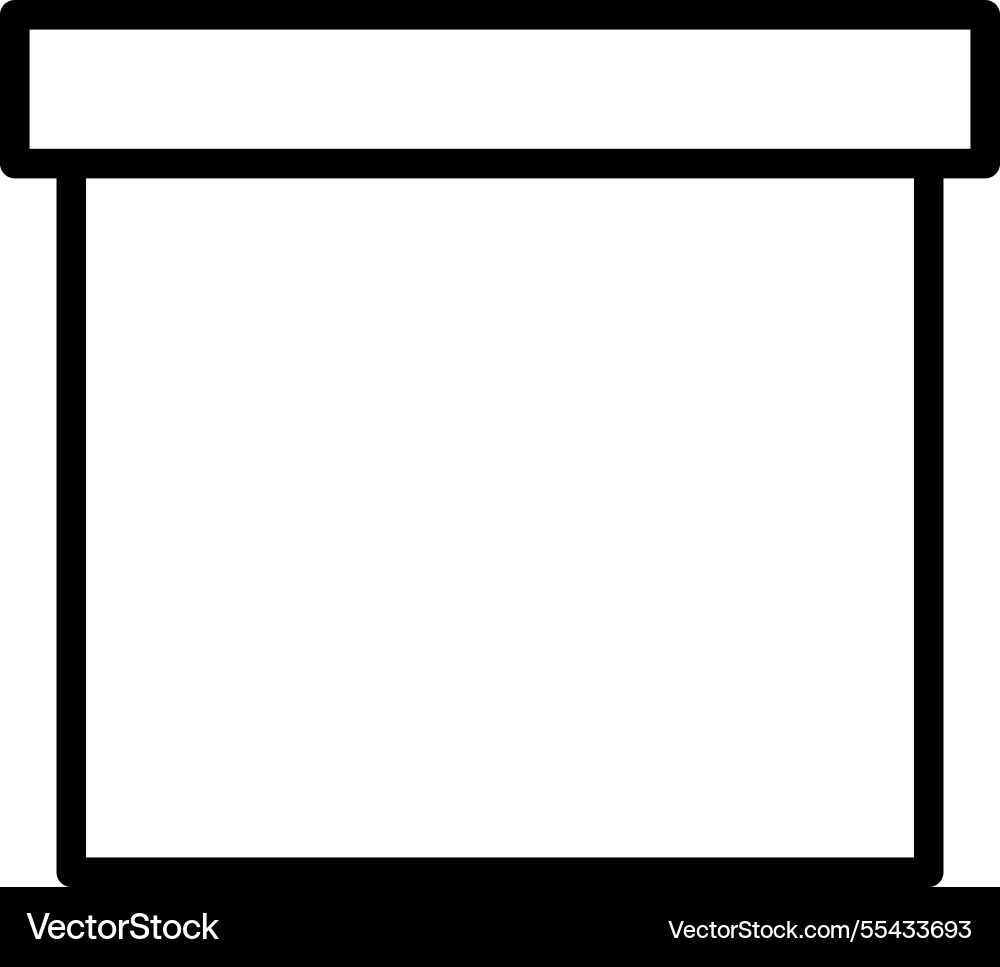 Outline box Royalty Free Vector Image - VectorStock