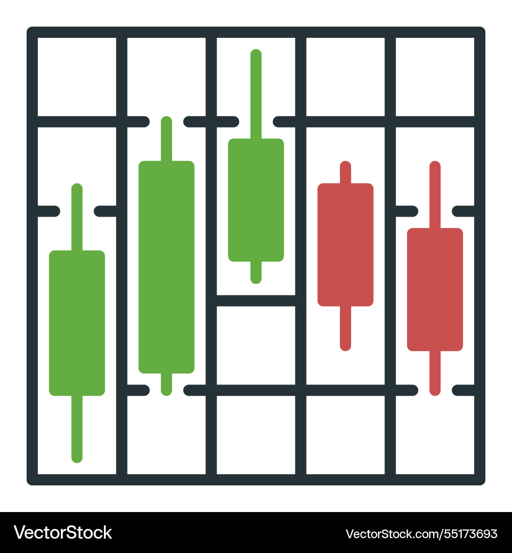 Stock market data visualization cryptocurrency Vector Image