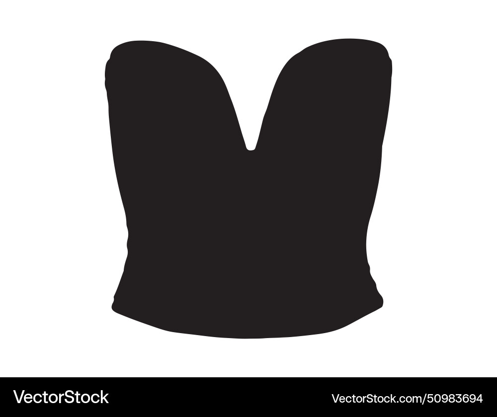 Corset silhouette art Royalty Free Vector Image