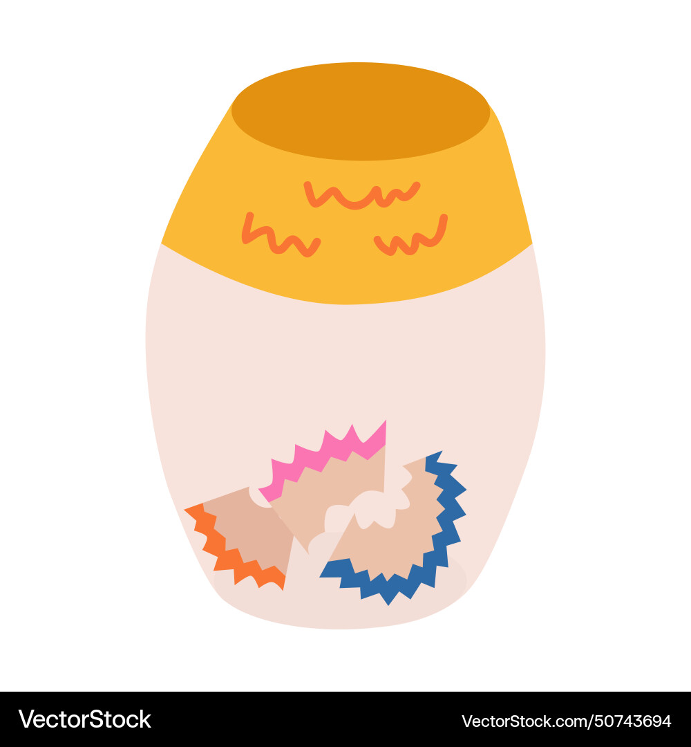 Cute hand drawn pencil sharpener for drawing Vector Image