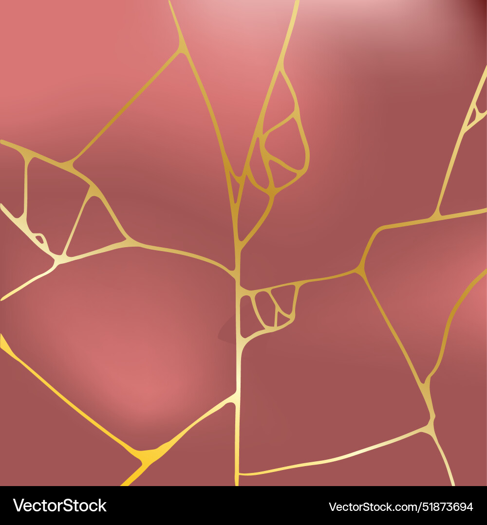 Kintsugi 050524 Royalty Free Vector Image - VectorStock