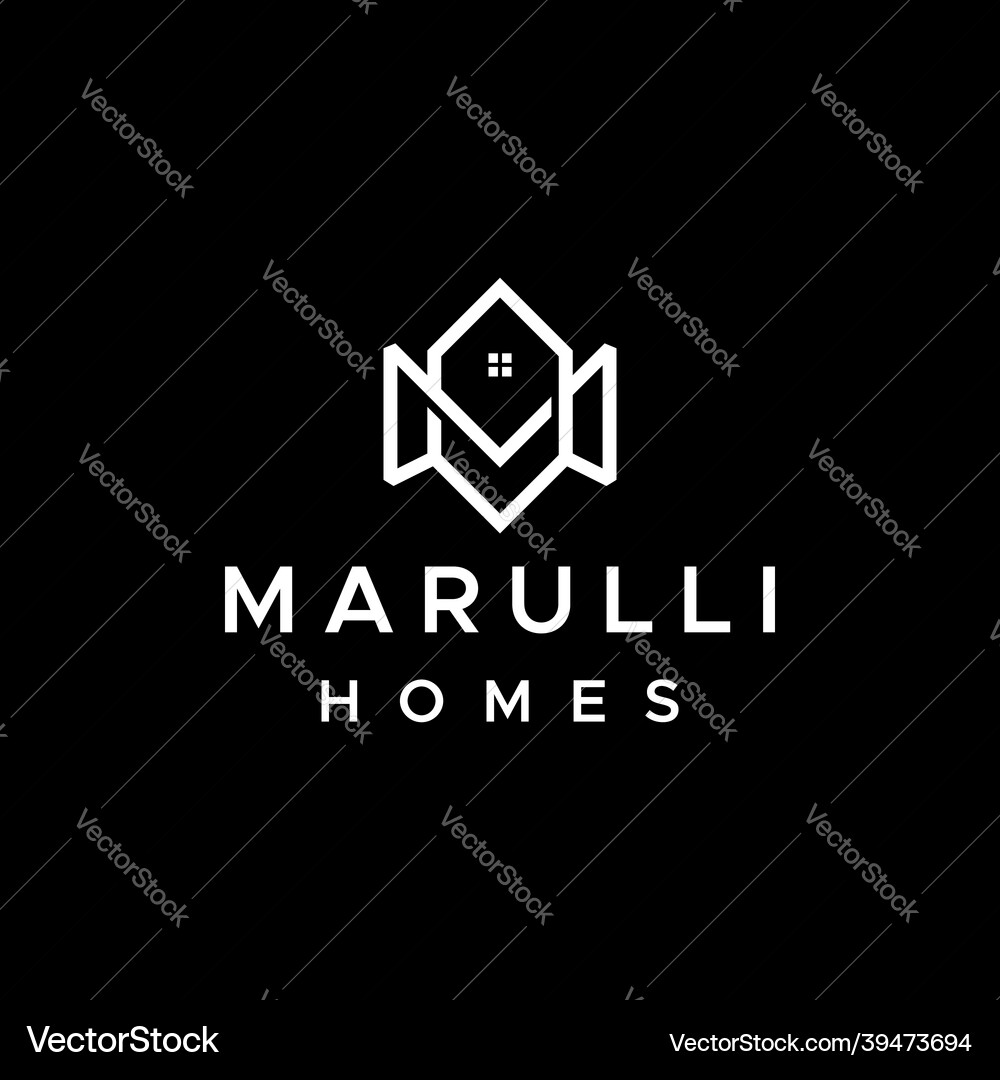 M home logo Royalty Free Vector Image - VectorStock