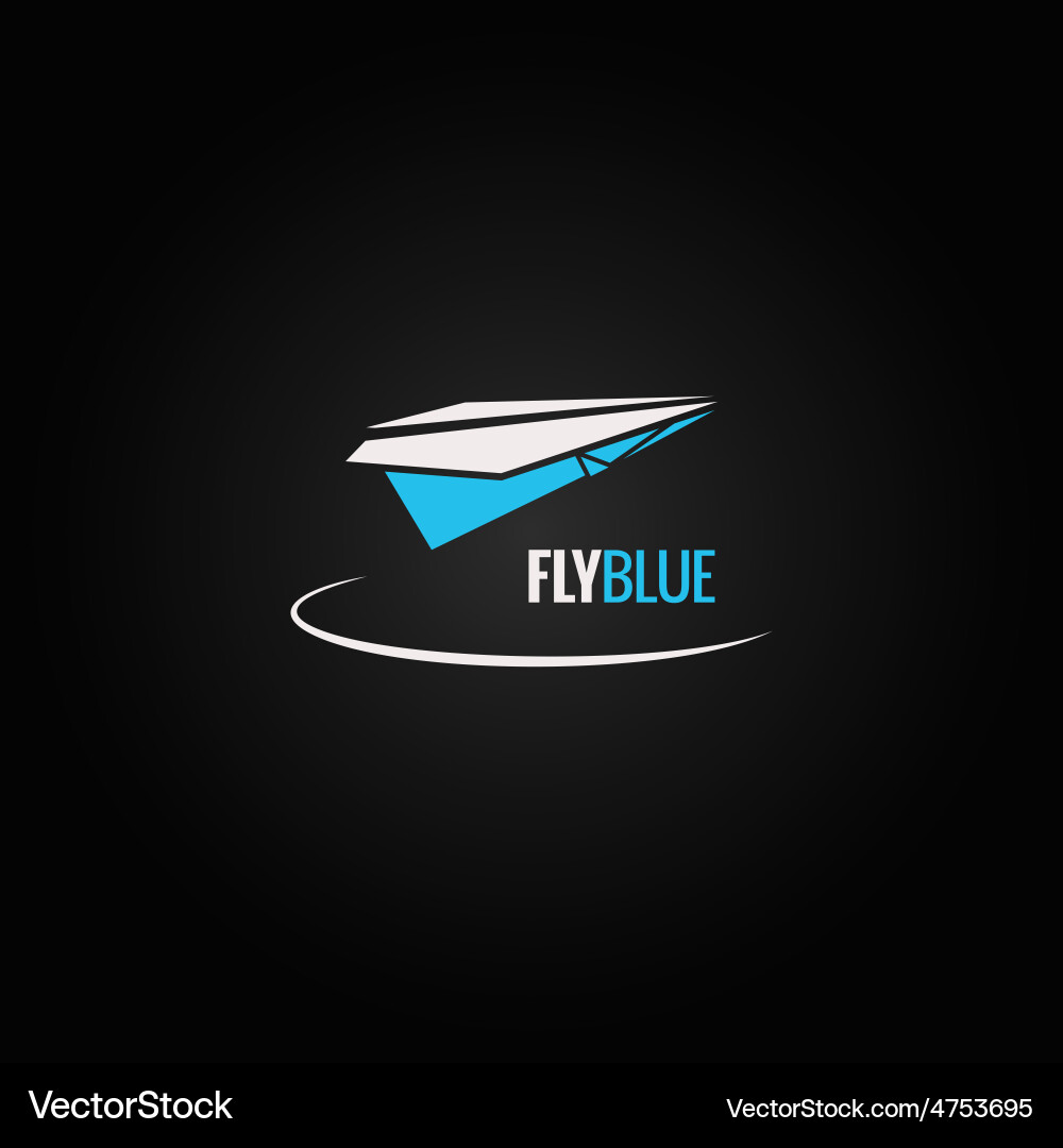 Paper plane concept design background Royalty Free Vector