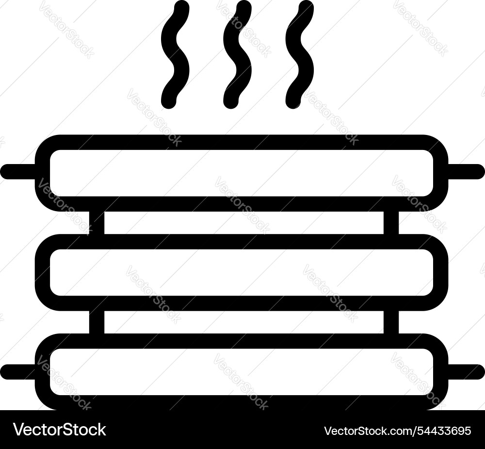 Radiator icon home heating hvac system Royalty Free Vector
