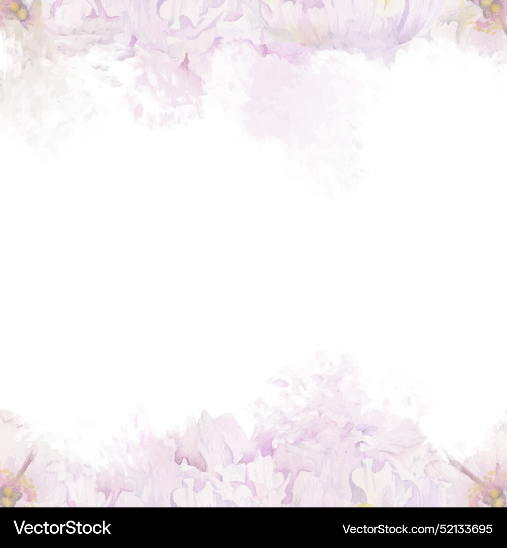 Watercolor pastel background arrangement Vector Image