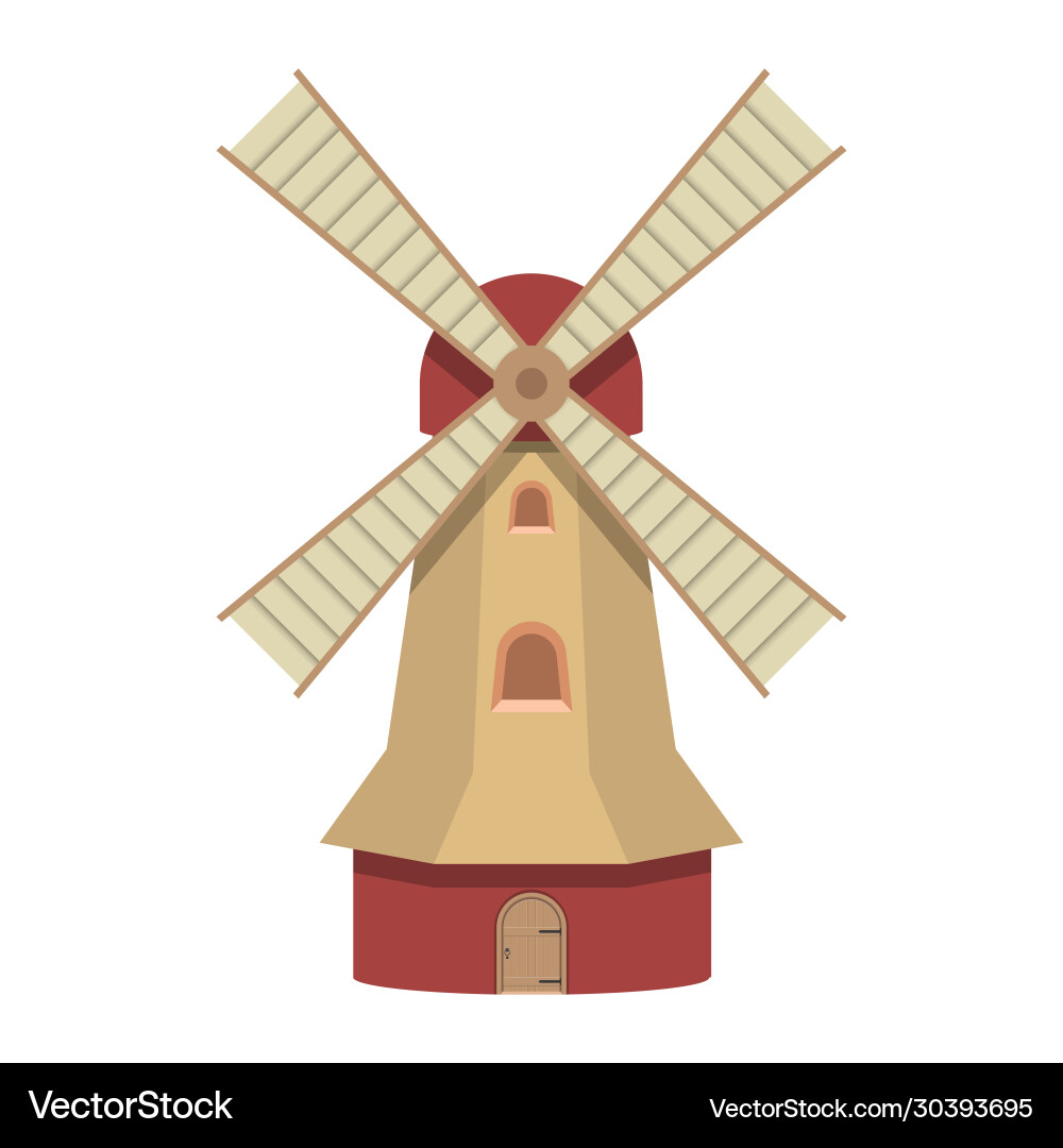 Windmill design Royalty Free Vector Image - VectorStock