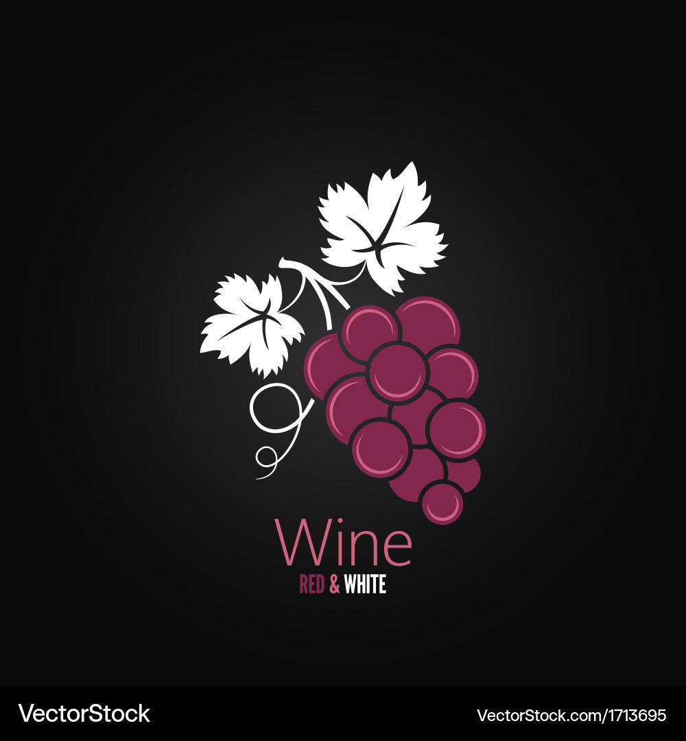 Wine grapes design background Royalty Free Vector Image