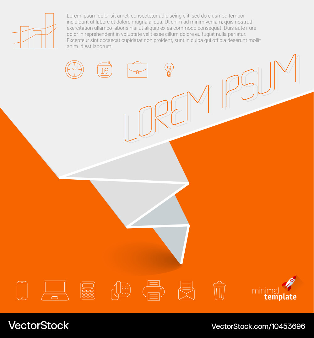 Business presentation mock up Royalty Free Vector Image