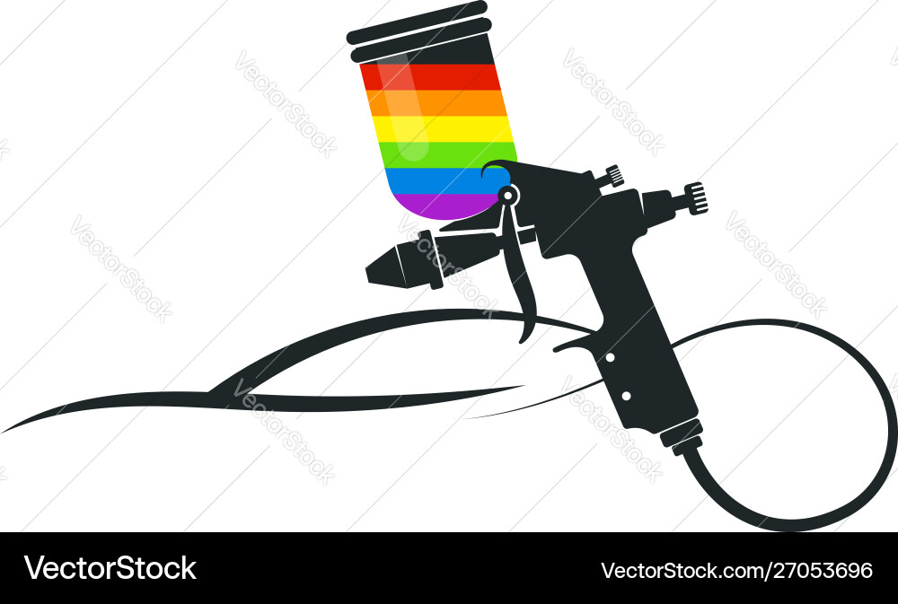 Car painting spray Royalty Free Vector Image - VectorStock