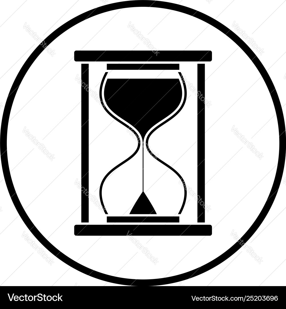 Hourglass Icon Royalty Free Vector Image Vectorstock