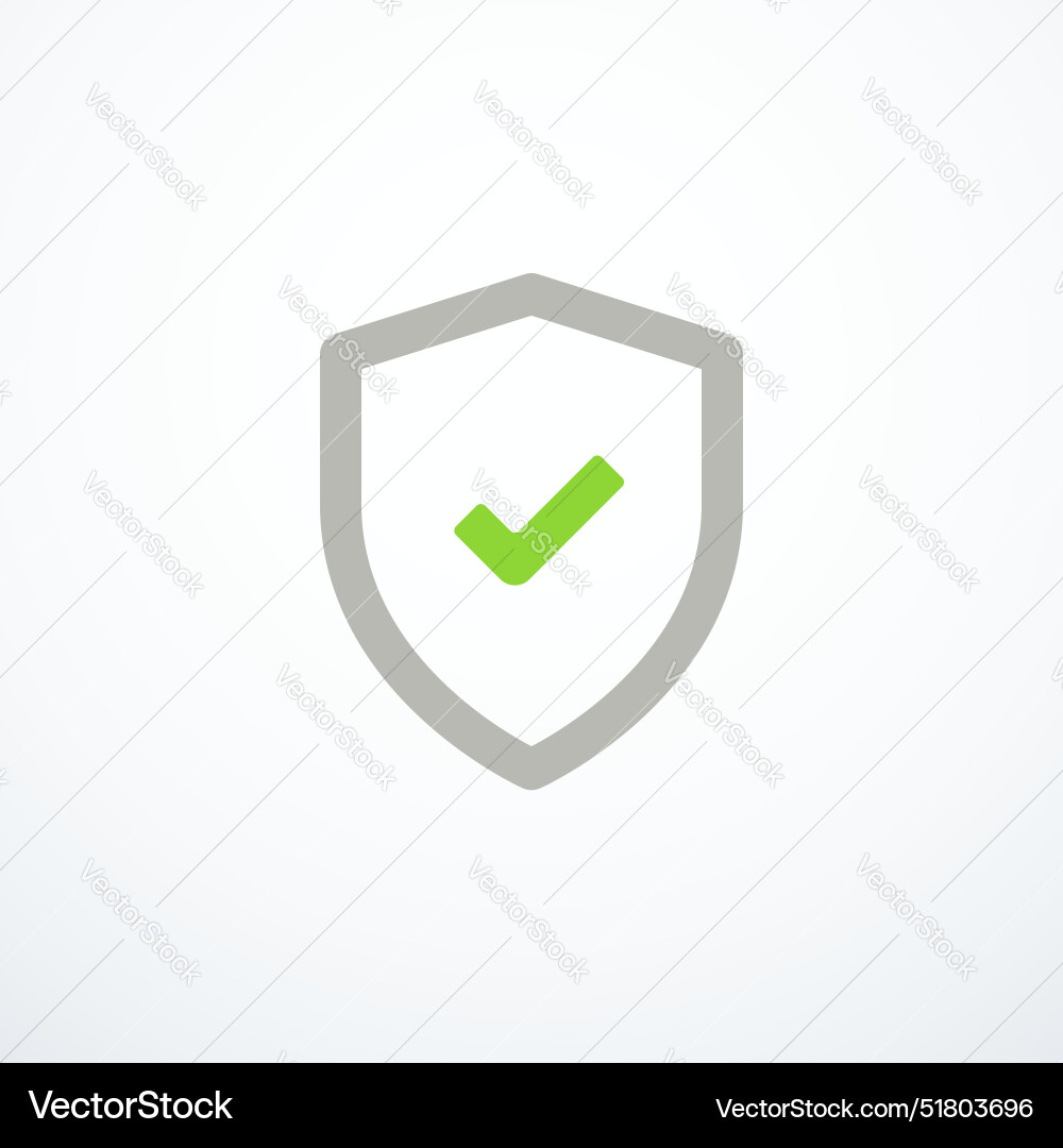 Shield check mark icon Royalty Free Vector Image