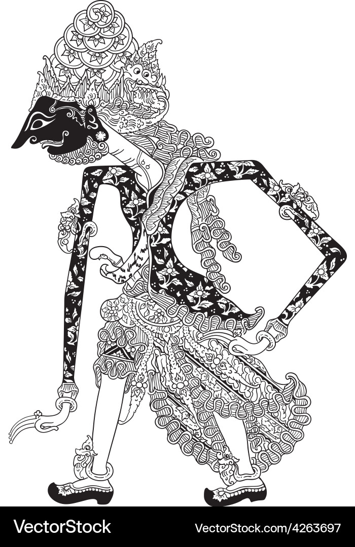 Batara basuki Royalty Free Vector Image - VectorStock