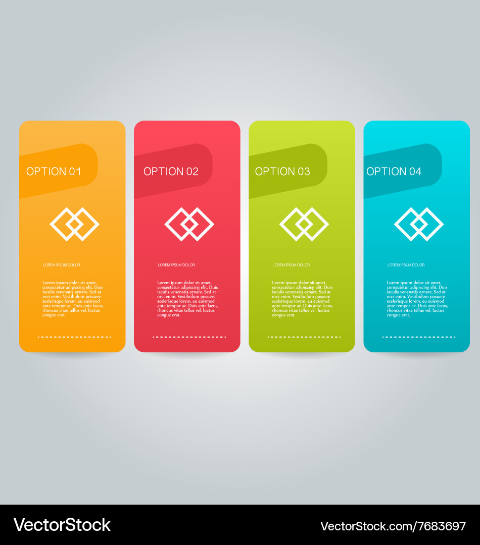 Business infographics tabs template Royalty Free Vector