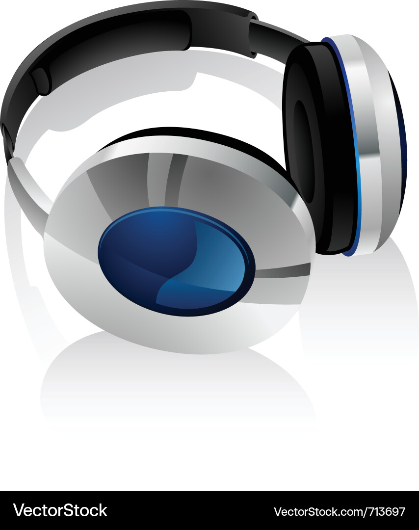 Headphones Royalty Free Vector Image - VectorStock