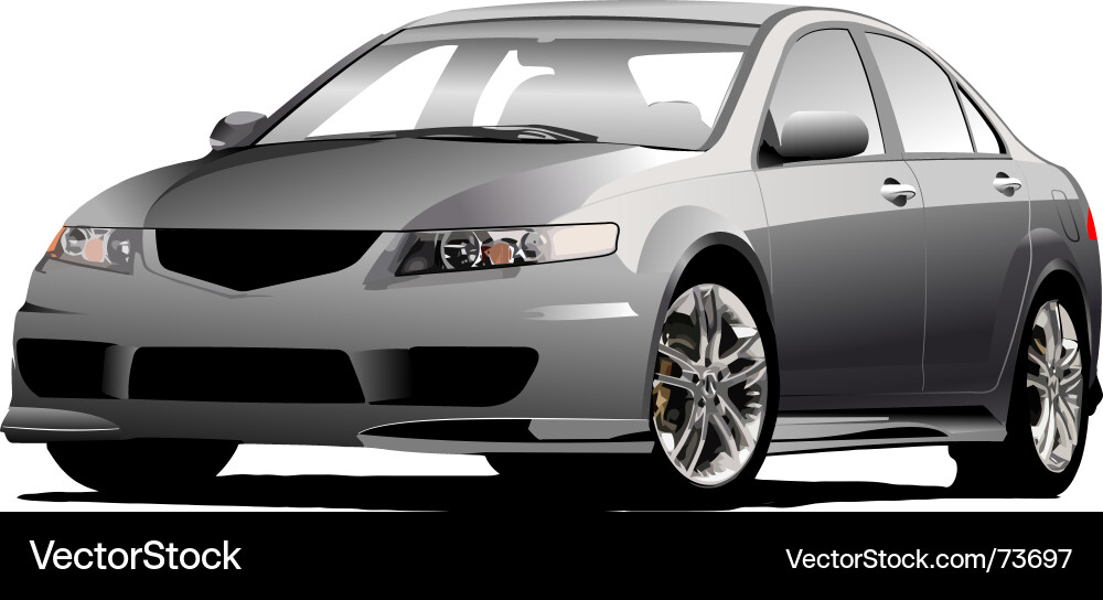 Modern Sedan Car Royalty Free Vector Image - VectorStock