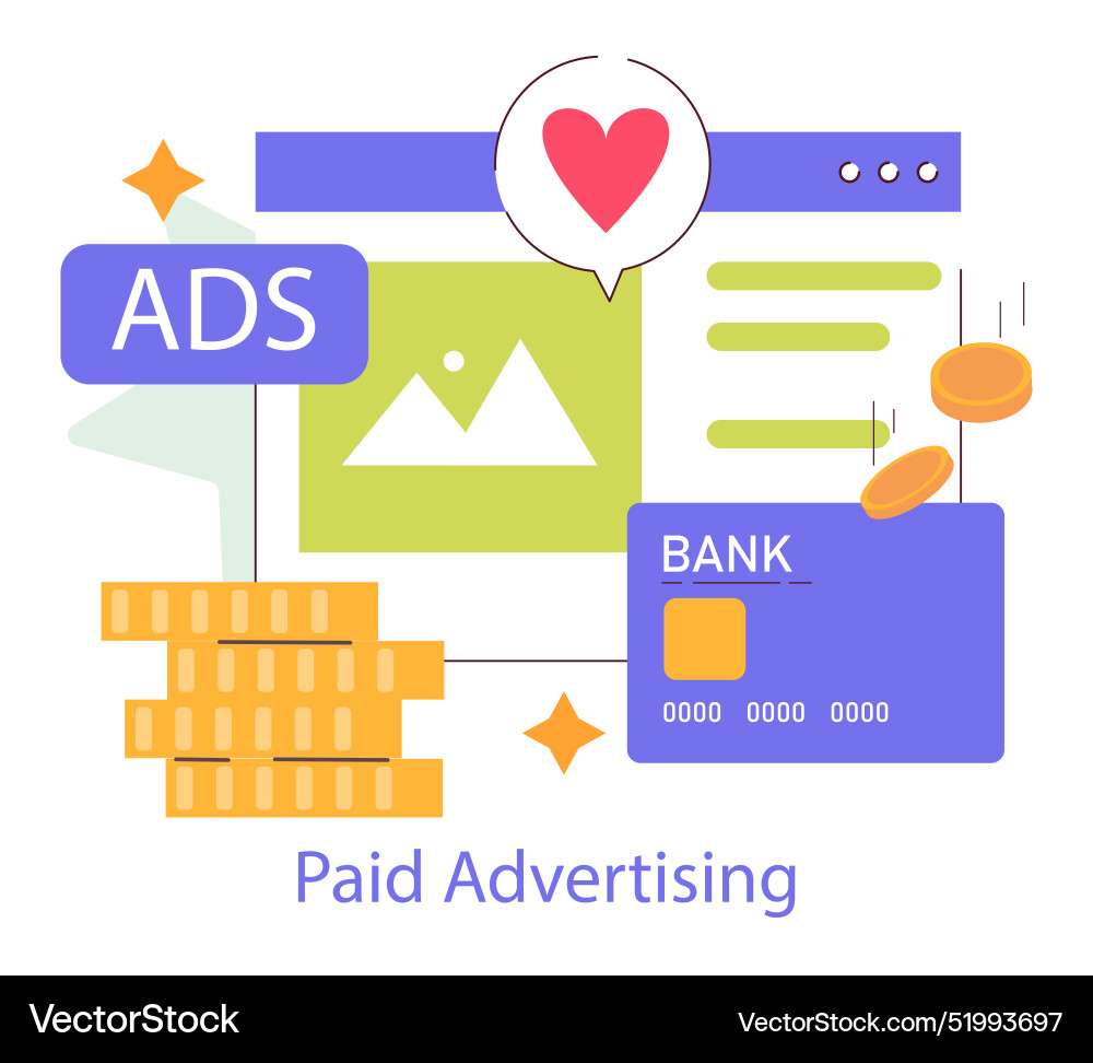 Social media marketing flat Royalty Free Vector Image