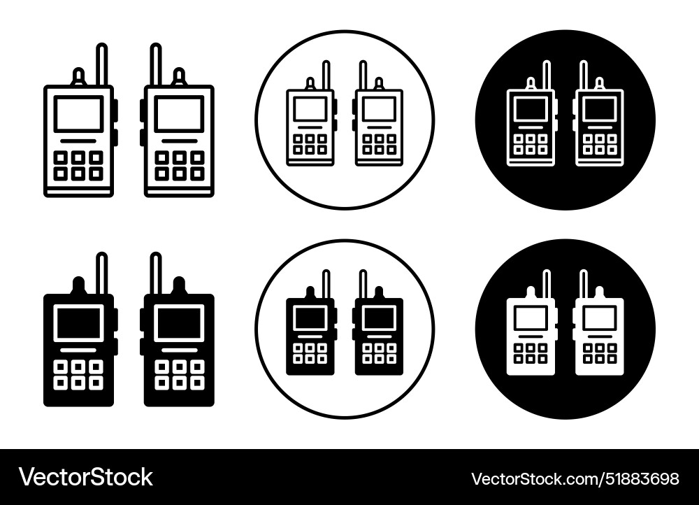 Two way radio icon Royalty Free Vector Image - VectorStock
