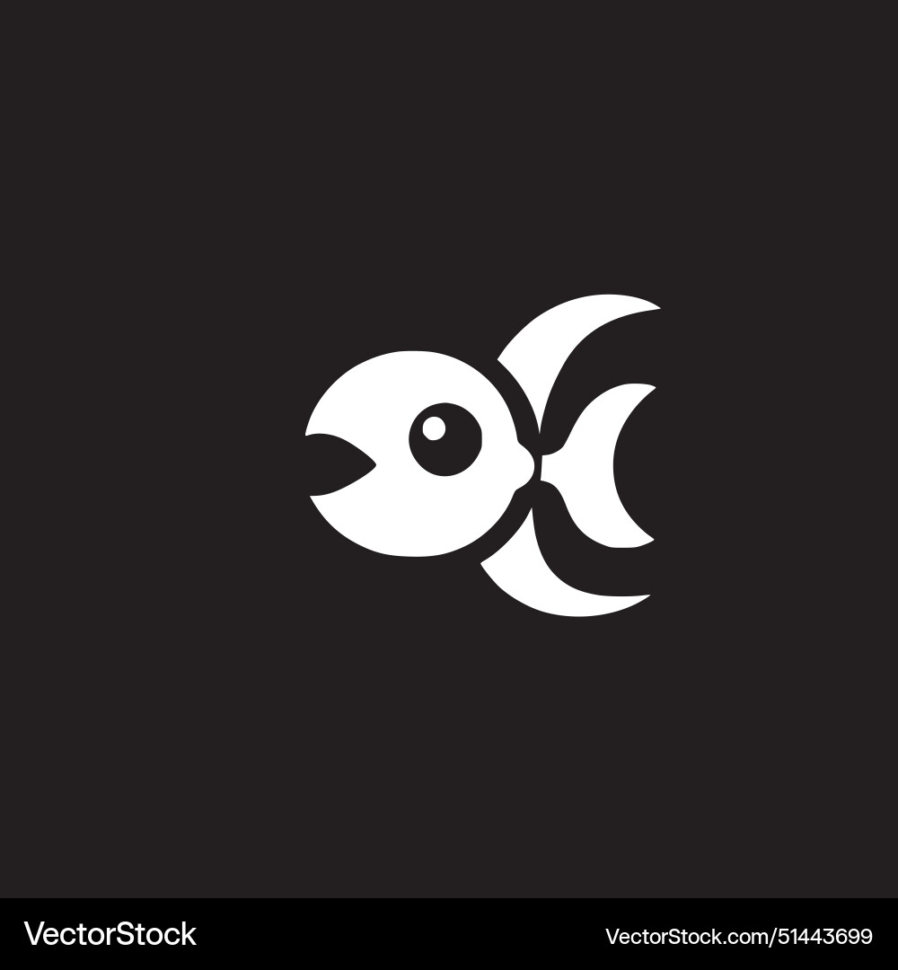 Clownfish - minimalist and flat logo Royalty Free Vector