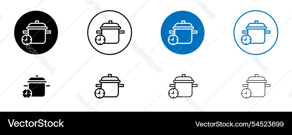 Cooking time icon Royalty Free Vector Image - VectorStock