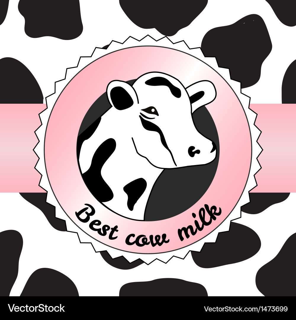 Cow background Royalty Free Vector Image - VectorStock