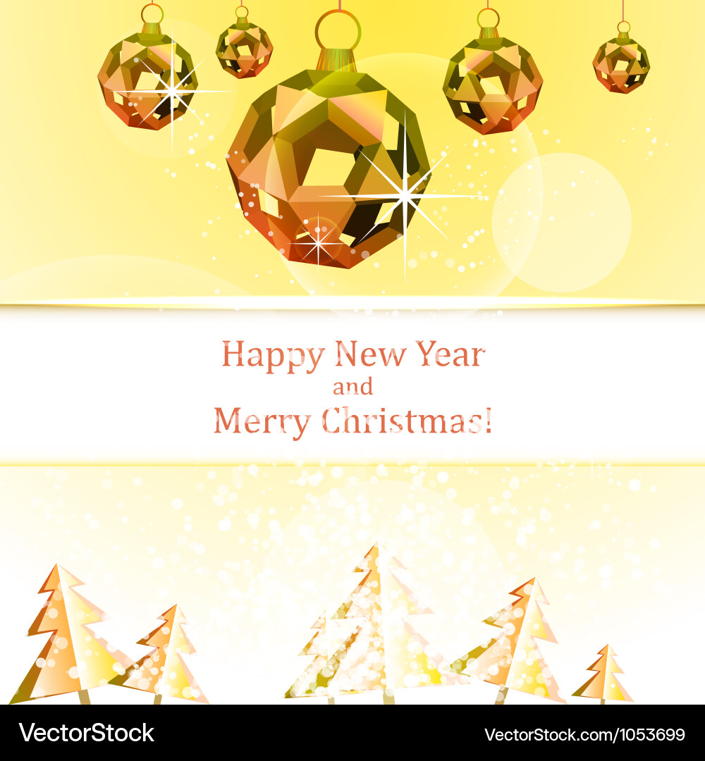Gold new year Royalty Free Vector Image - VectorStock