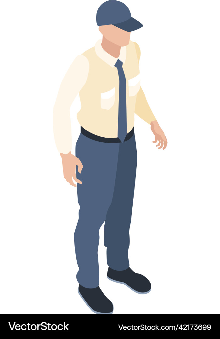 Isometric man Royalty Free Vector Image - VectorStock