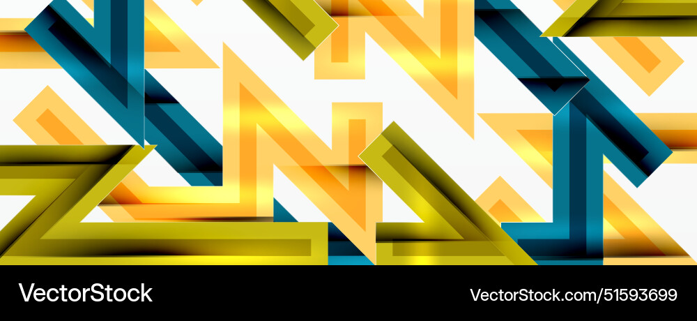 Line zig zag dynamic geometric abstract background