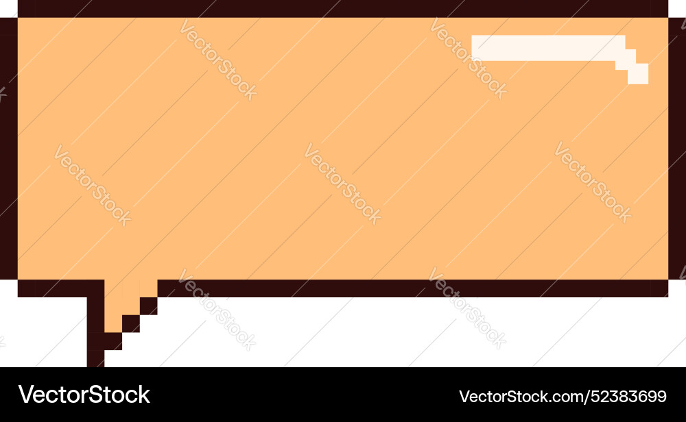 Pixel art speech bubble showing blank conversation