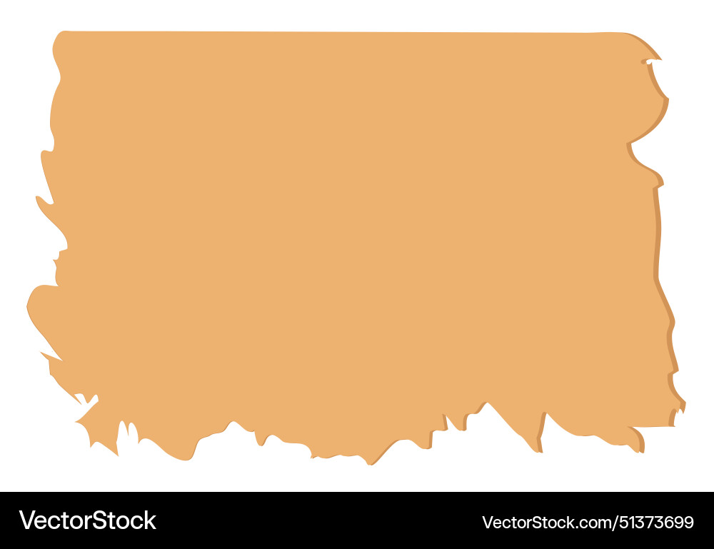 Torn paper edges rectangle shape Royalty Free Vector Image