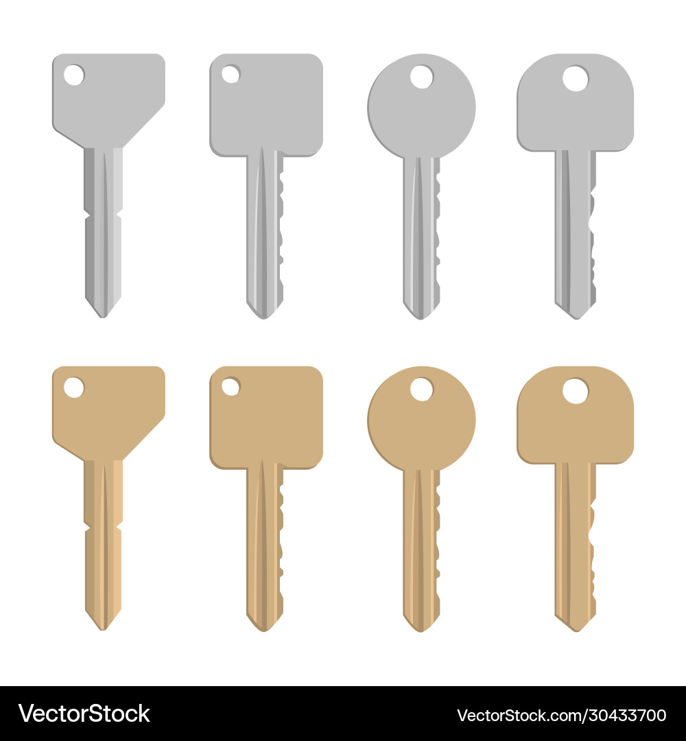 Door key Royalty Free Vector Image - VectorStock