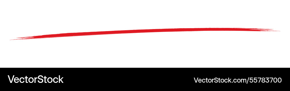 Large red painted line Royalty Free Vector Image