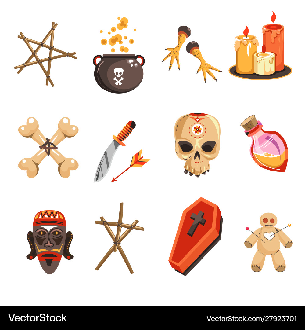 African occult practices or voodoo tribal Vector Image