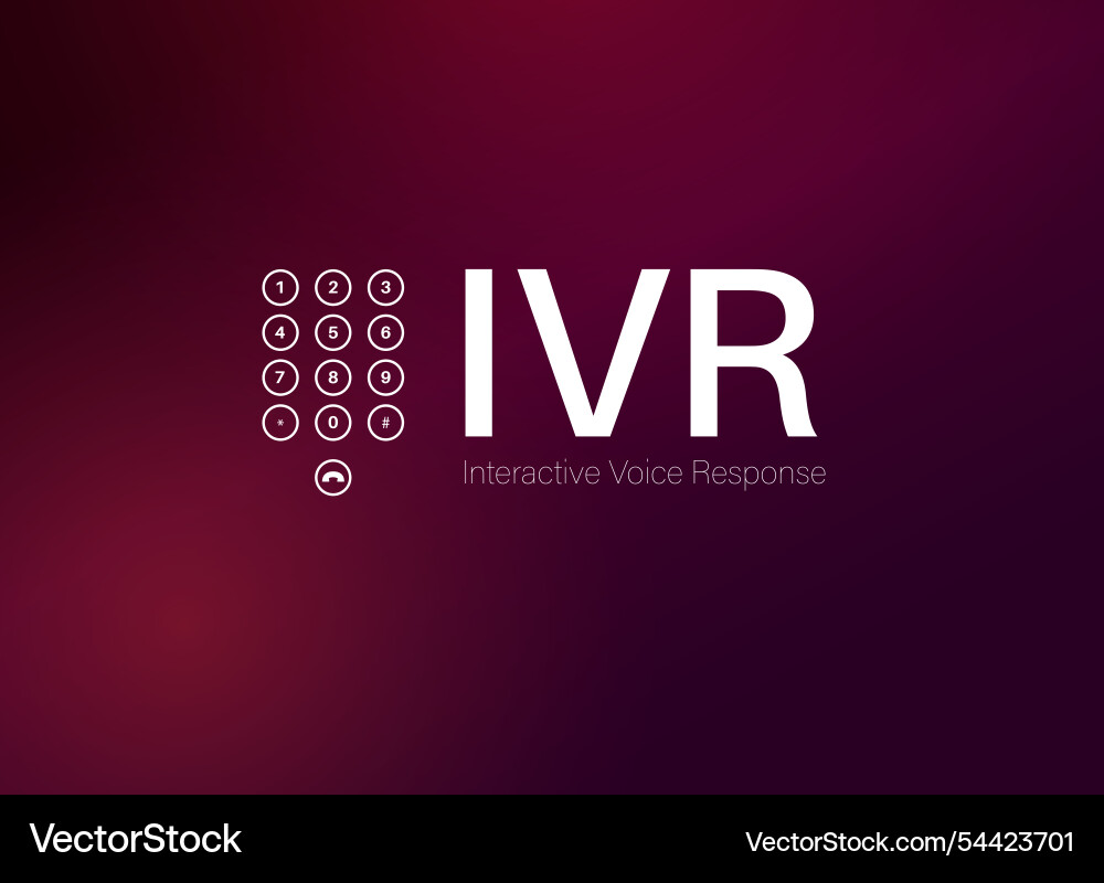 Interactive voice response Royalty Free Vector Image