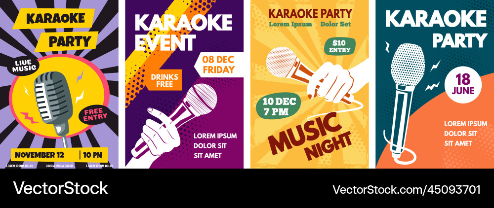 Karaoke Night Vector Images (over 2,300)