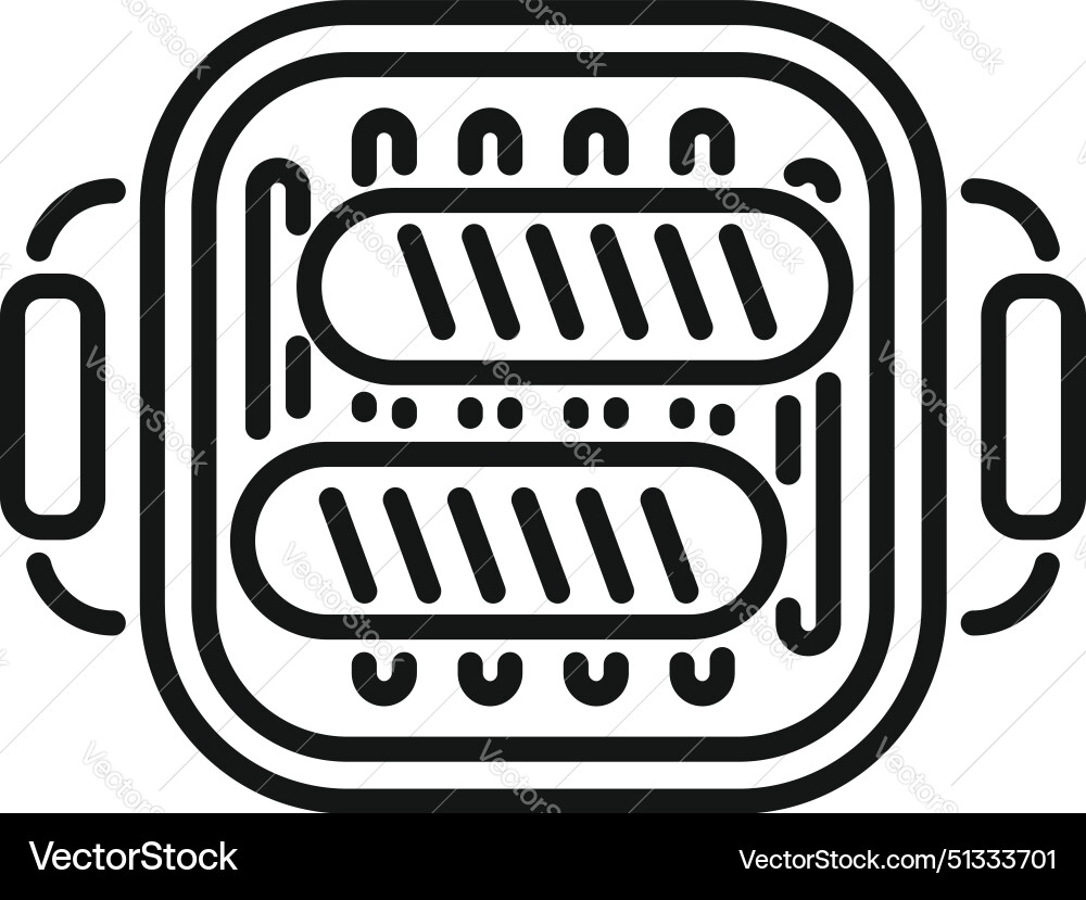 Line art of a comfortable sleeping Royalty Free Vector Image