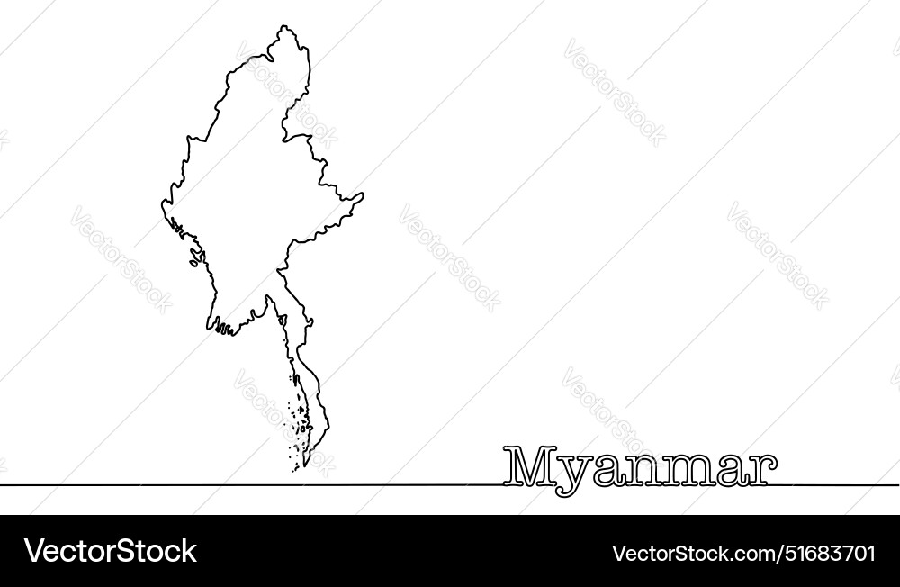 Myanmar Royalty Free Vector Image - VectorStock