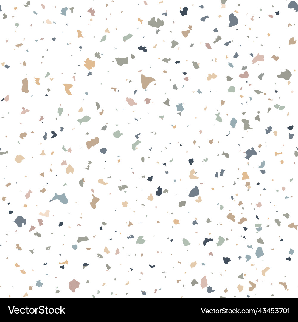 Terazzo Seamless Pattern Royalty Free Vector Image
