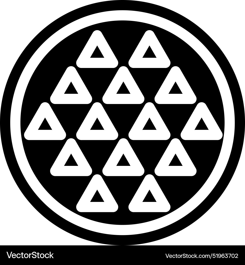 Anti slip label product caution glyph icon Vector Image