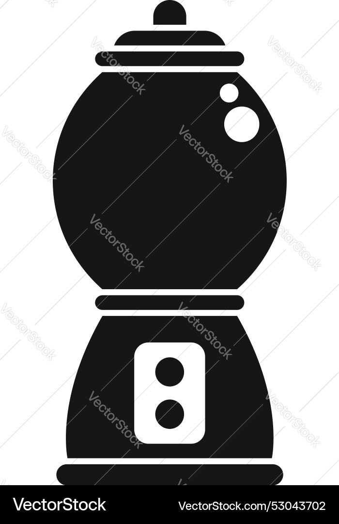 Bubble gum machine standing on white background Vector Image