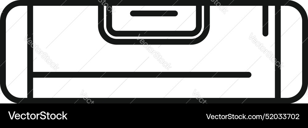 Construction level tool icon showing horizontal Vector Image
