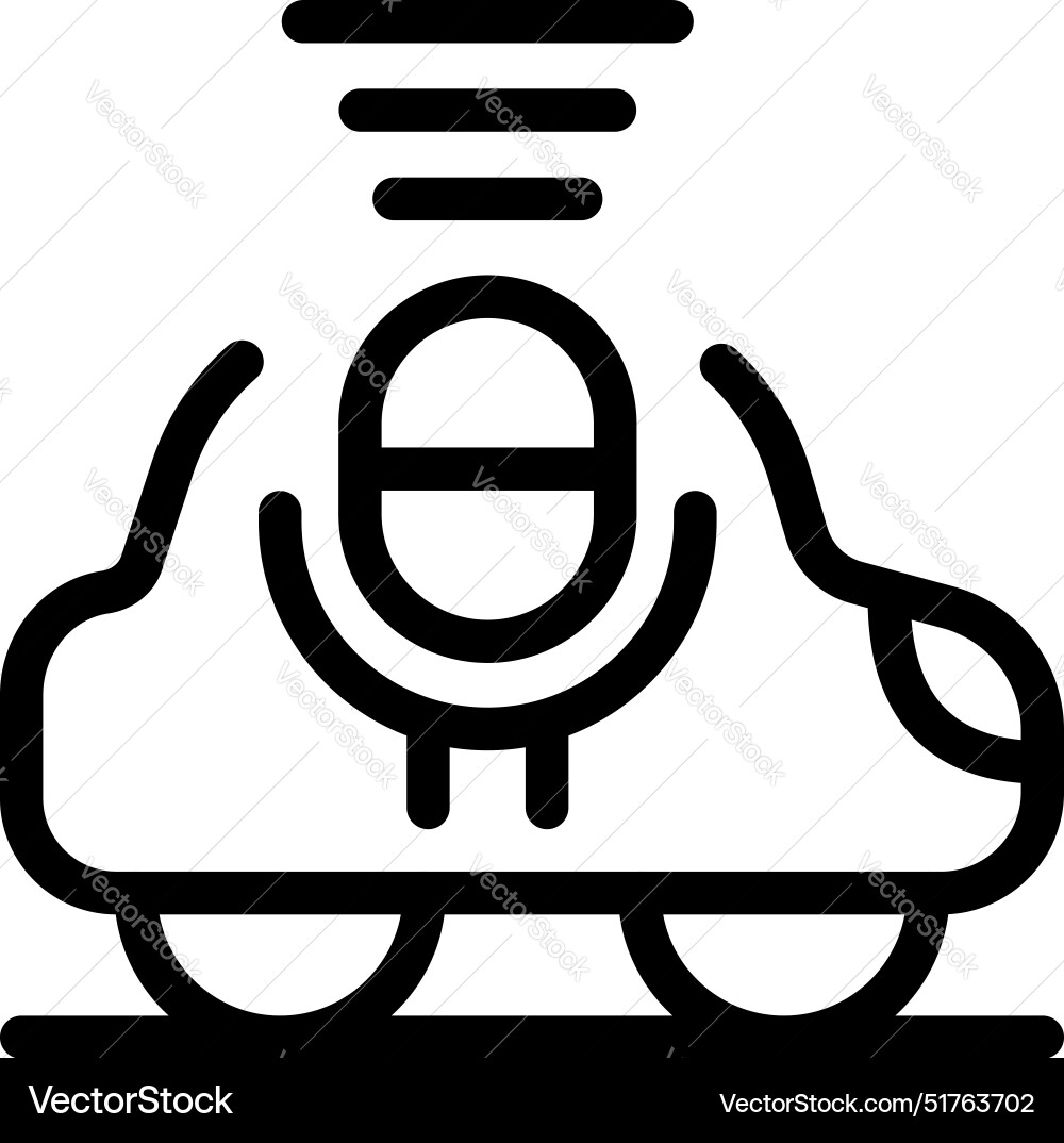 Futuristic high speed monorail train moving Vector Image