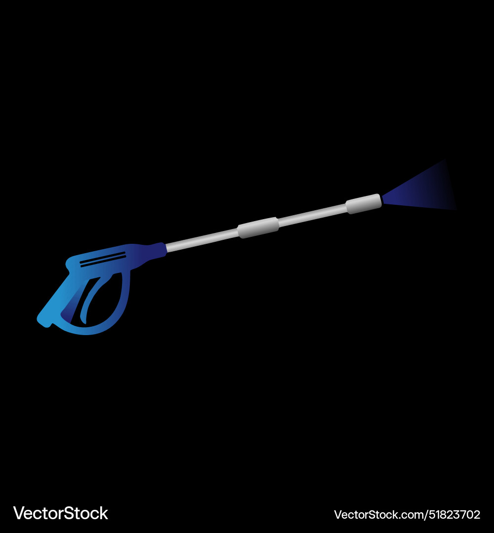 High pressure washer gun jet spray logo Royalty Free Vector