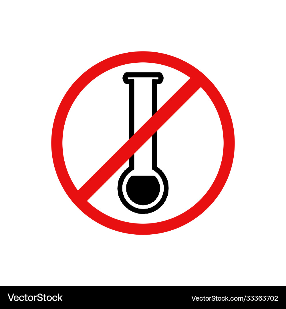 No chemical sign isolated on white background Vector Image