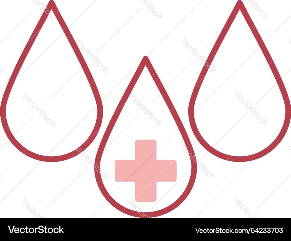Blood line fill icon Royalty Free Vector Image