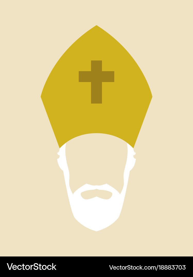 Catholic Archbishop Icon Royalty Free Vector Image