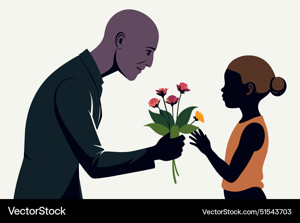 Perfect gift of flowers a timeless expression Vector Image