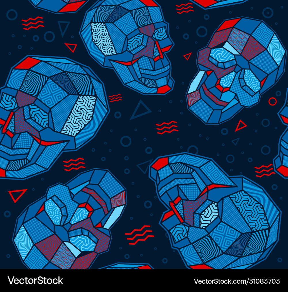 Triangle Skull Horror Vector Images (over 500)